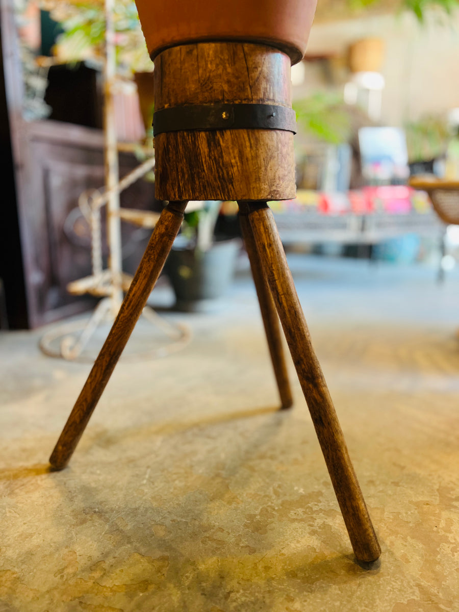 Vintage Butcher Block 3 Leg Plant Stand – The Good Wolf Lifestyle Co
